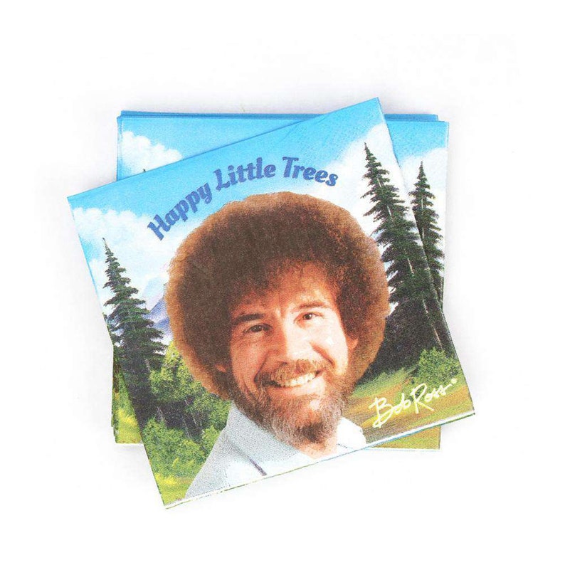 Bob Ross happy Little Trees Cocktail Napkins 20 - Etsy