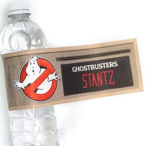Ghostbusters Water Bottle Labels - Set of 16 | Iconic Name Patch Design ...
