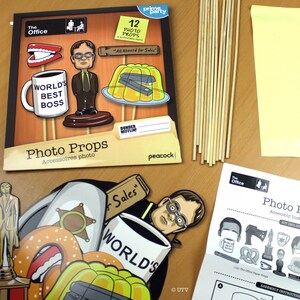 Photo Booth Props- the Office Themed - Dunder Mifflin Party Decorations ...