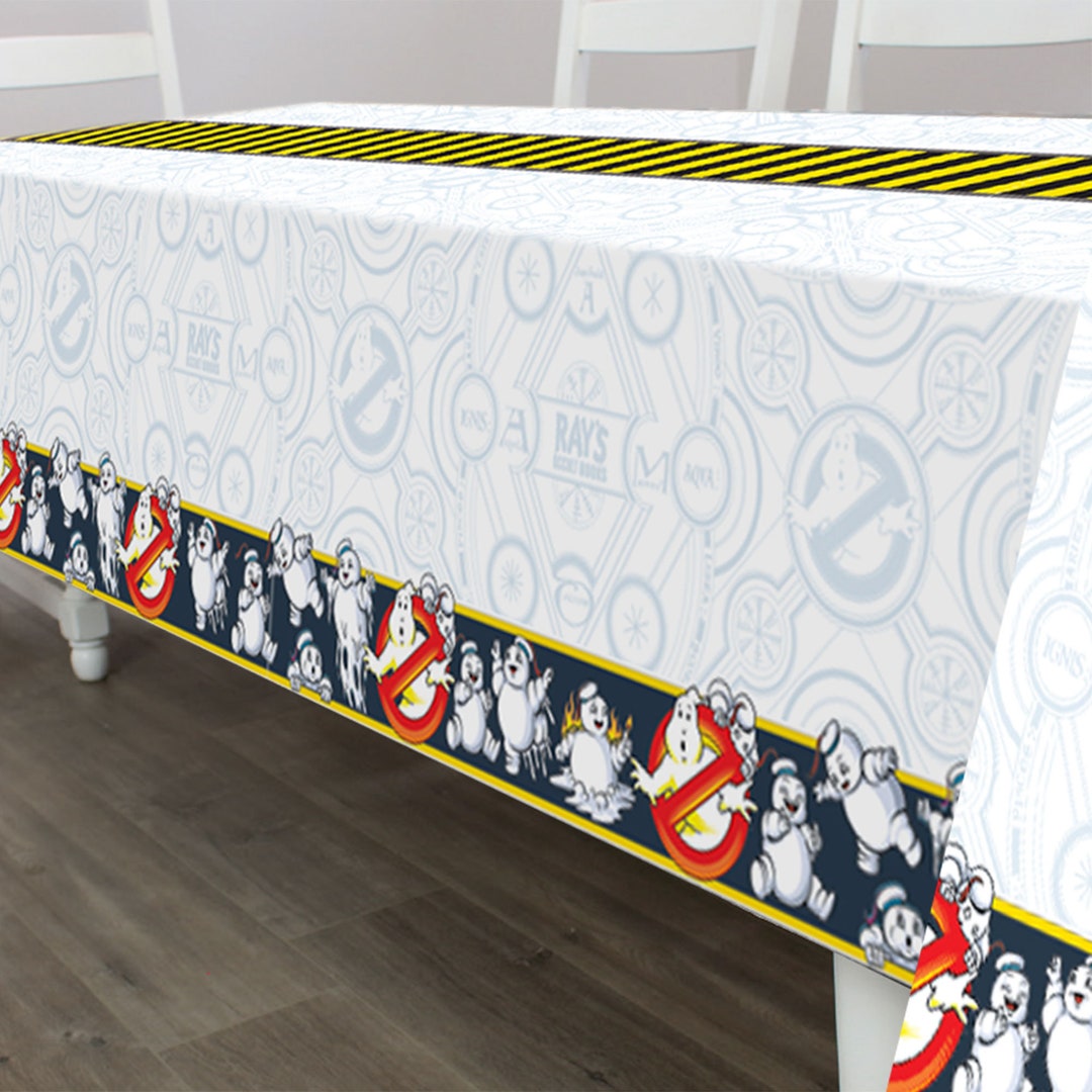 Ghostbusters Plastic Table Cover - 54" X 108" | No-ghost Logo and Mini ...