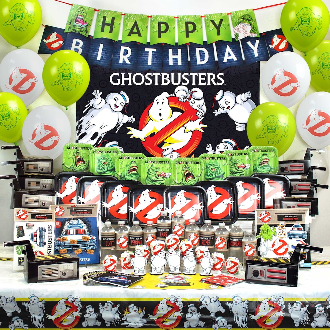 Ghostbuster Party Pack for 8 Guests– Birthday Decorations & Celebration ...