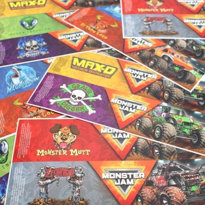 Monster Jam Water Bottle Labels (pack of 16) Monster Truck Party ...