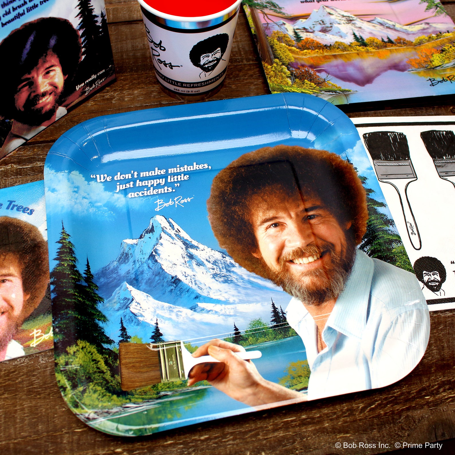 Bob Ross Party Supplies Party Packs Birthday Decorations | Etsy