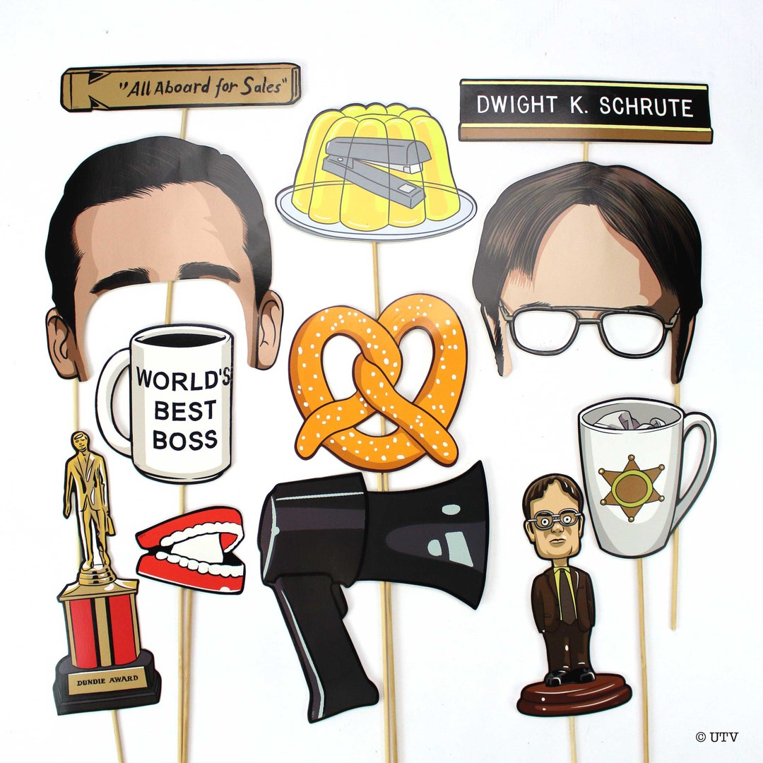 Photo Booth Props- the Office Themed - Dunder Mifflin Party Decorations ...