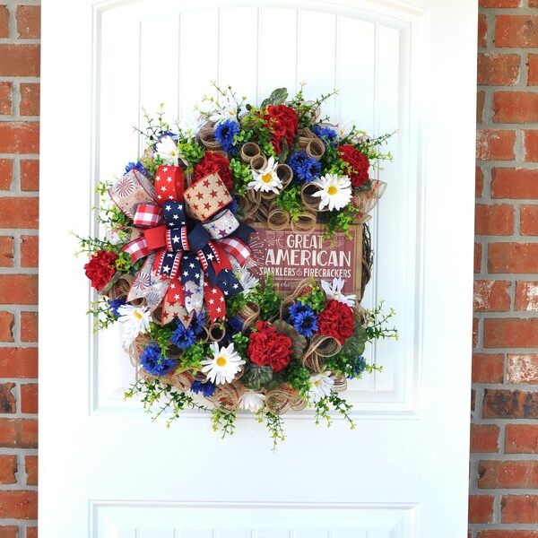 Labor Day Wreath - Etsy