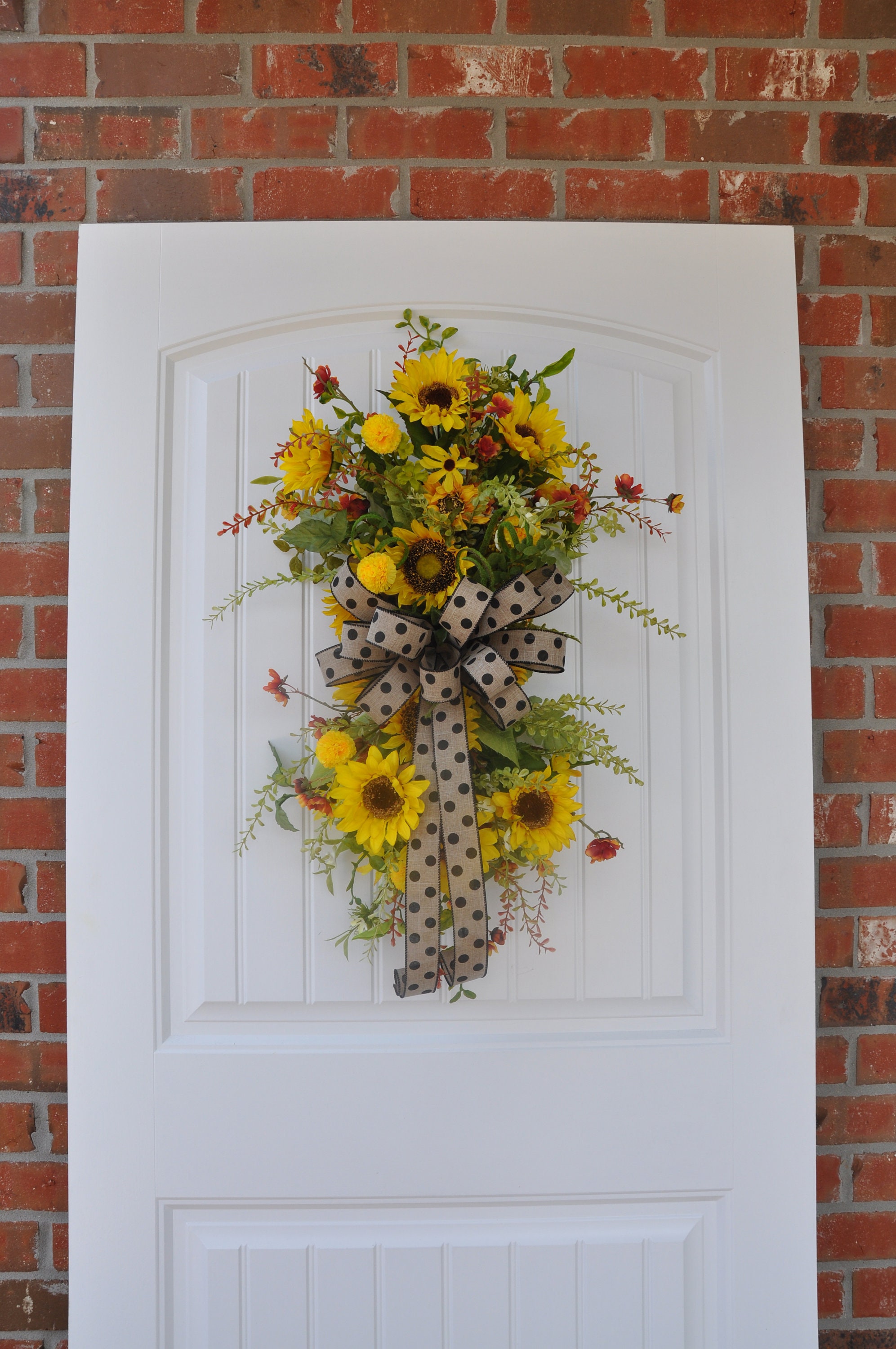 Sunflower Swag, Housewarming Gift, Gift for Mom, Farmhouse Decor ...
