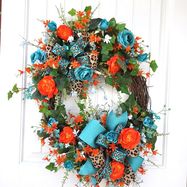 Turquoise Wreath - Etsy