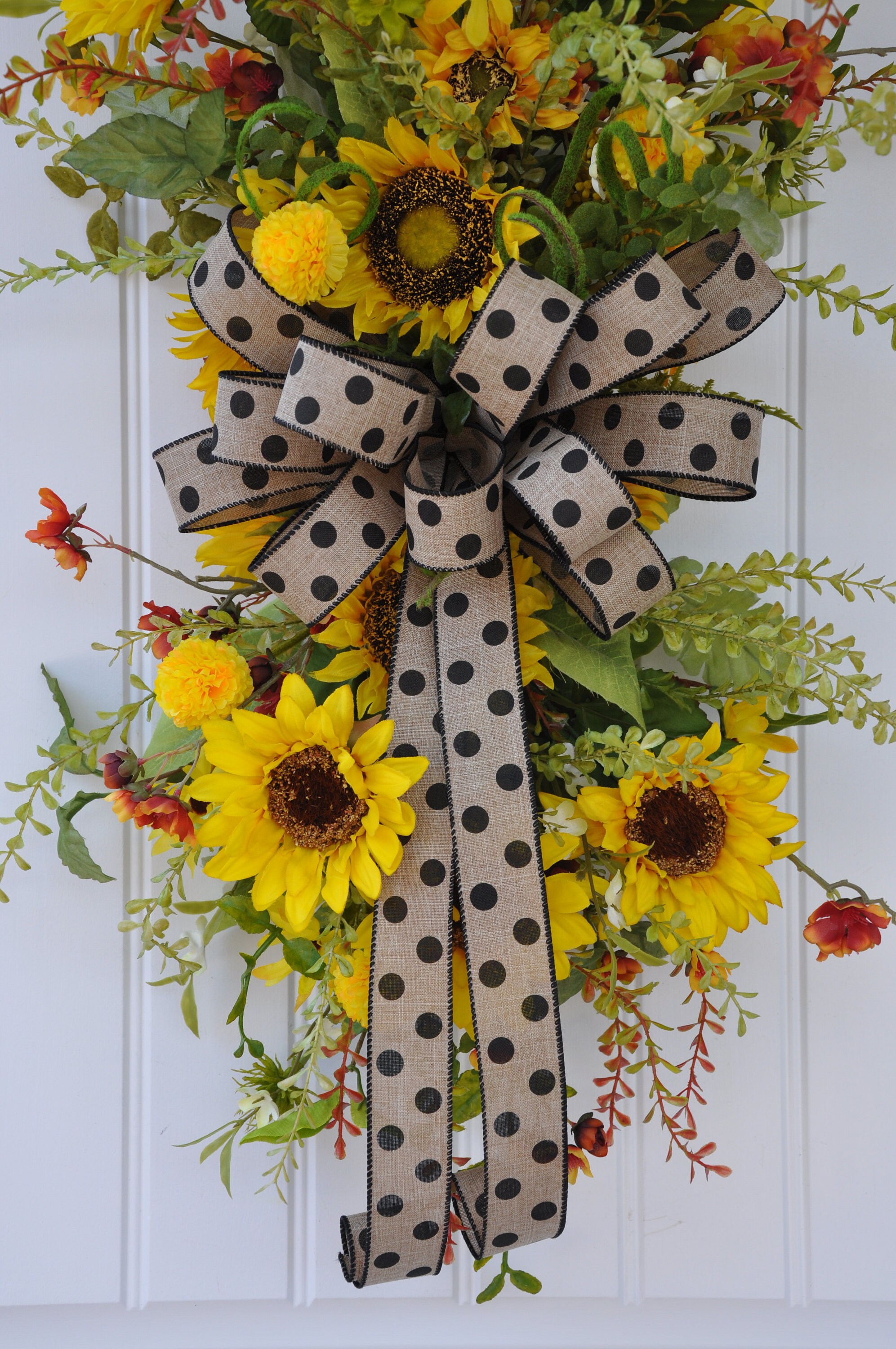 Sunflower Swag, Housewarming Gift, Gift for Mom, Farmhouse Decor ...