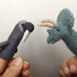 Finger Puppet Grey Walrus - Etsy
