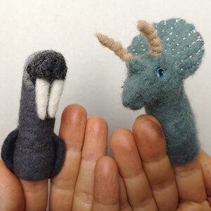 Finger Puppet Grey Walrus | Etsy