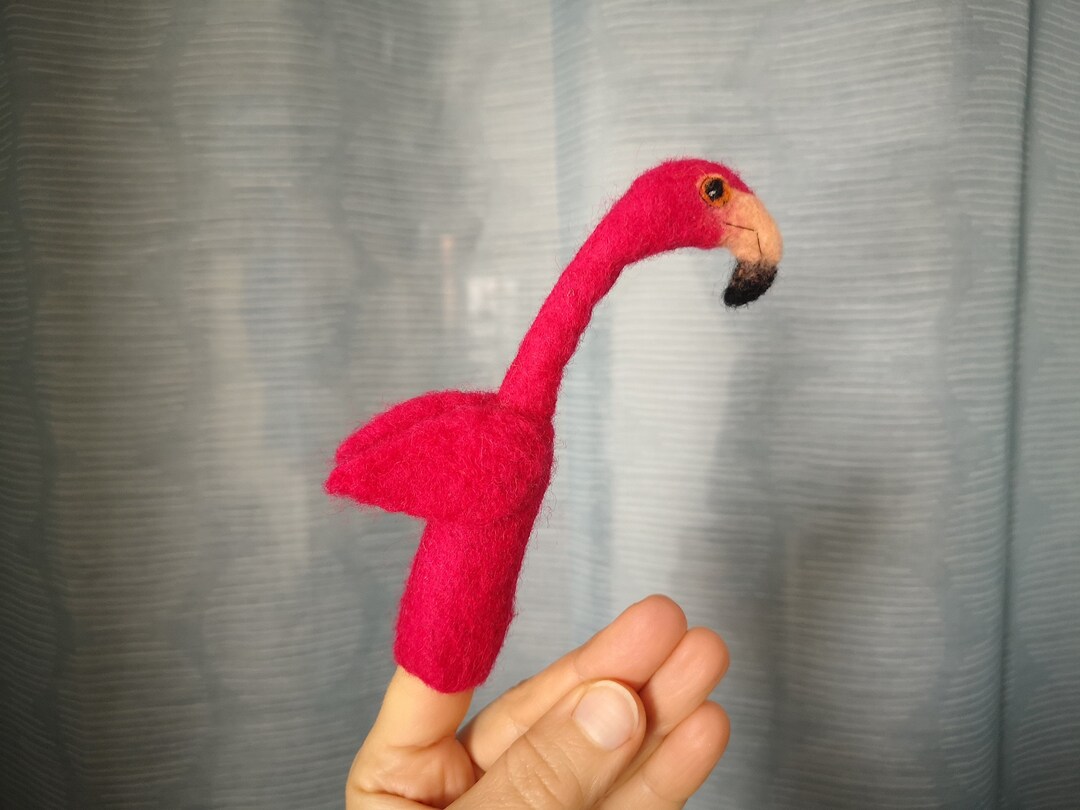 Finger Puppet Flamingo - Etsy