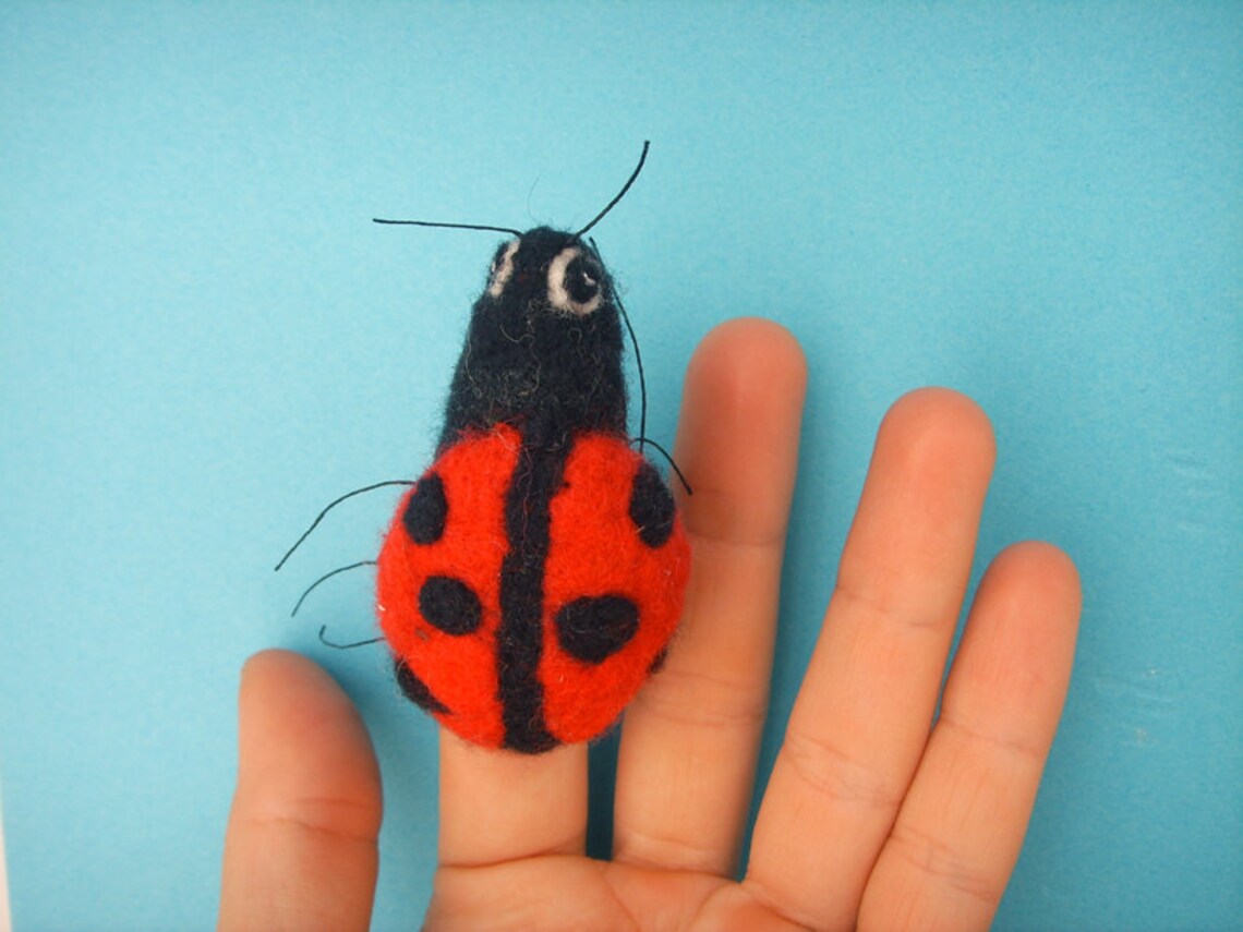 Finger Puppet Ladybird - Etsy