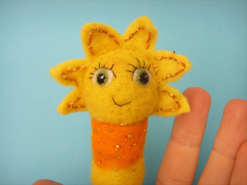 Fingerpuppe Sonne - Etsy.de