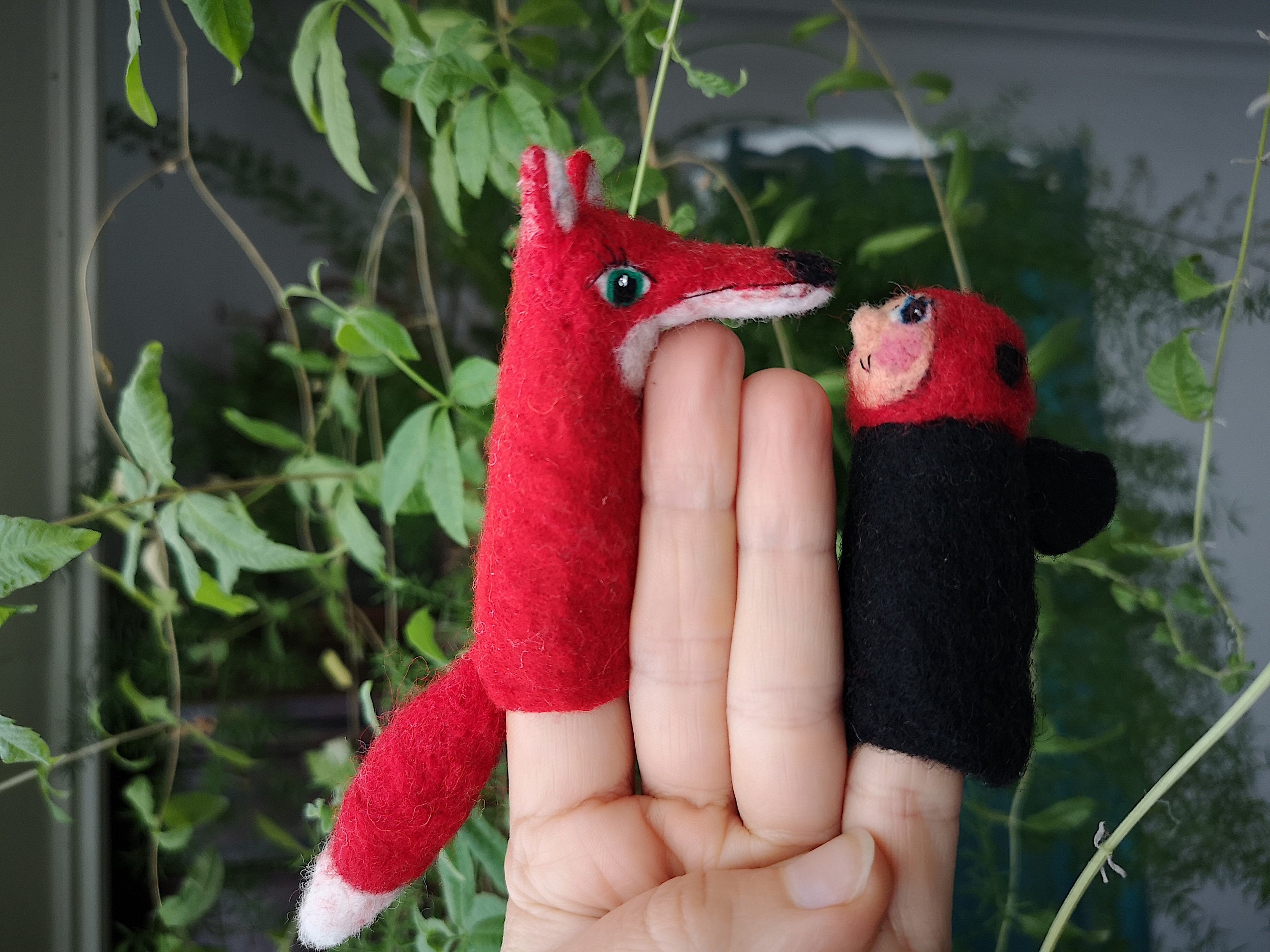 Finger Puppet Red Fox | Etsy