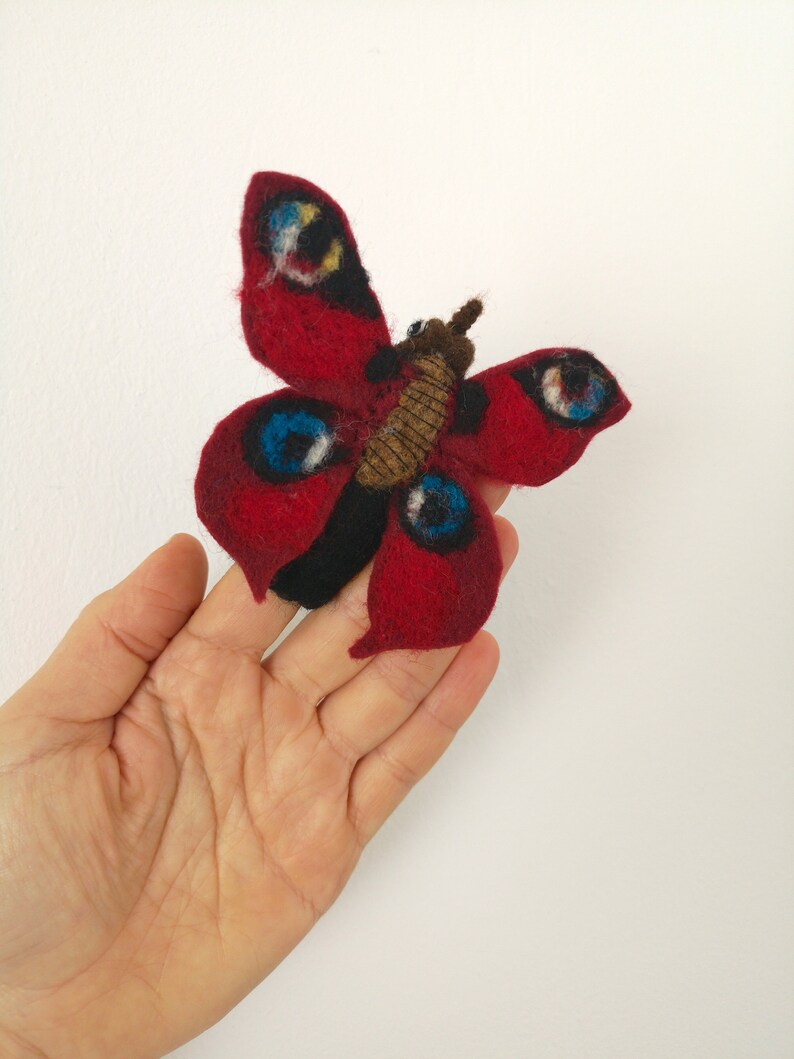 Finger Puppet Peacock Butterfly - Etsy