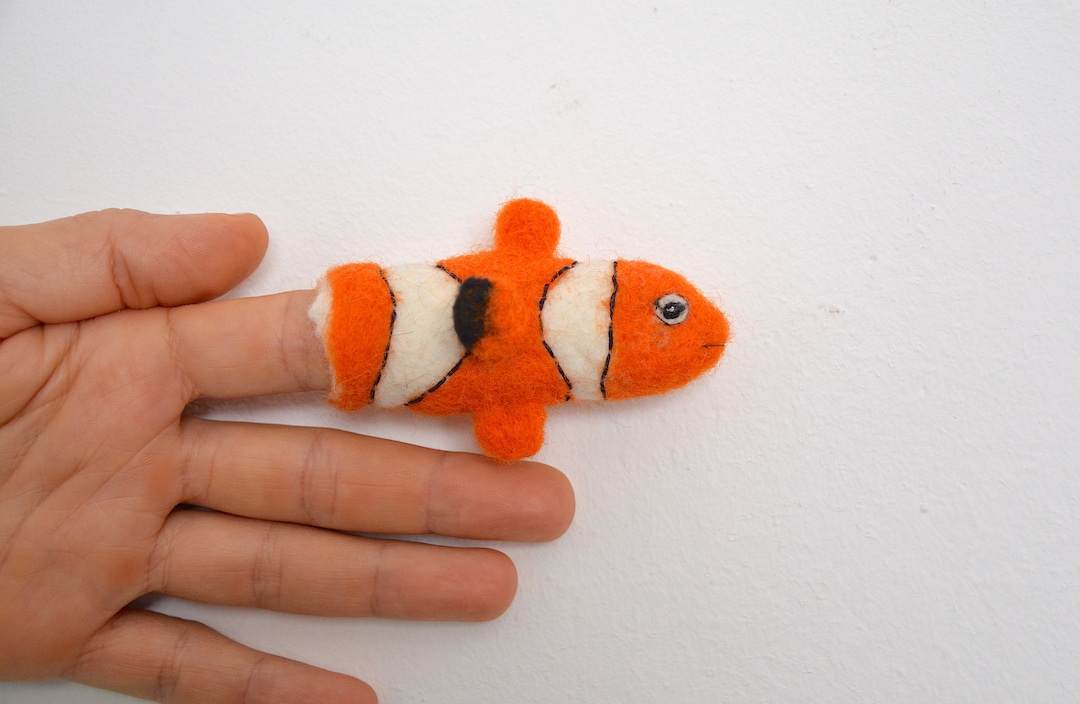 Finger Puppet Clown Fish - Etsy