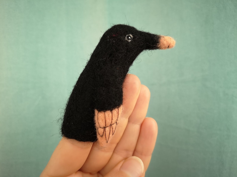 Finger Puppet Mole - Etsy