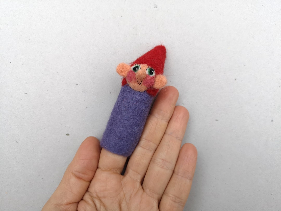 Finger Puppet Purple Dwarf - Etsy
