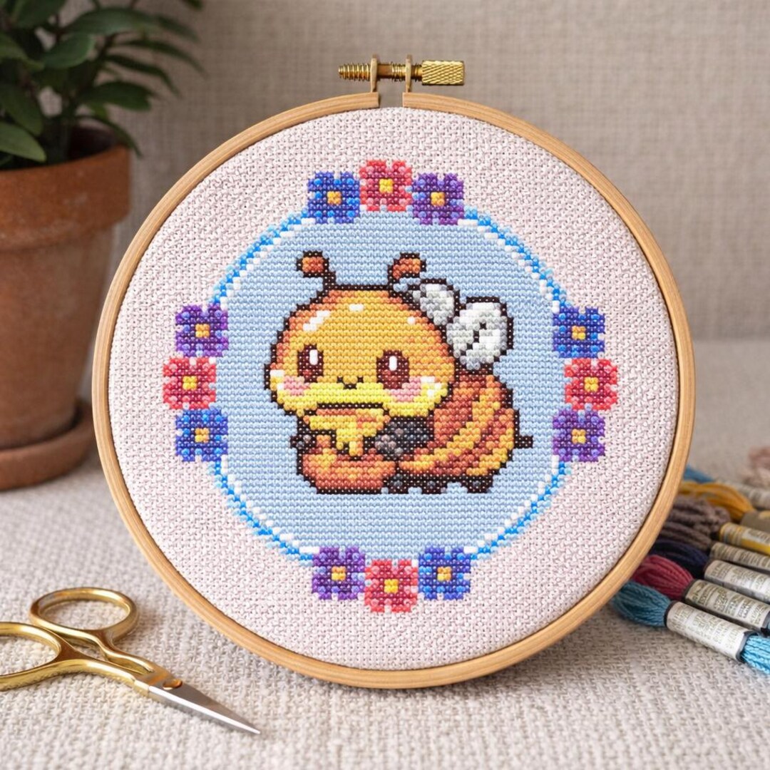 Bumble Bee Cross Stitch Pattern | DIGITAL DOWNLOAD | Honey Bee PDF - Etsy