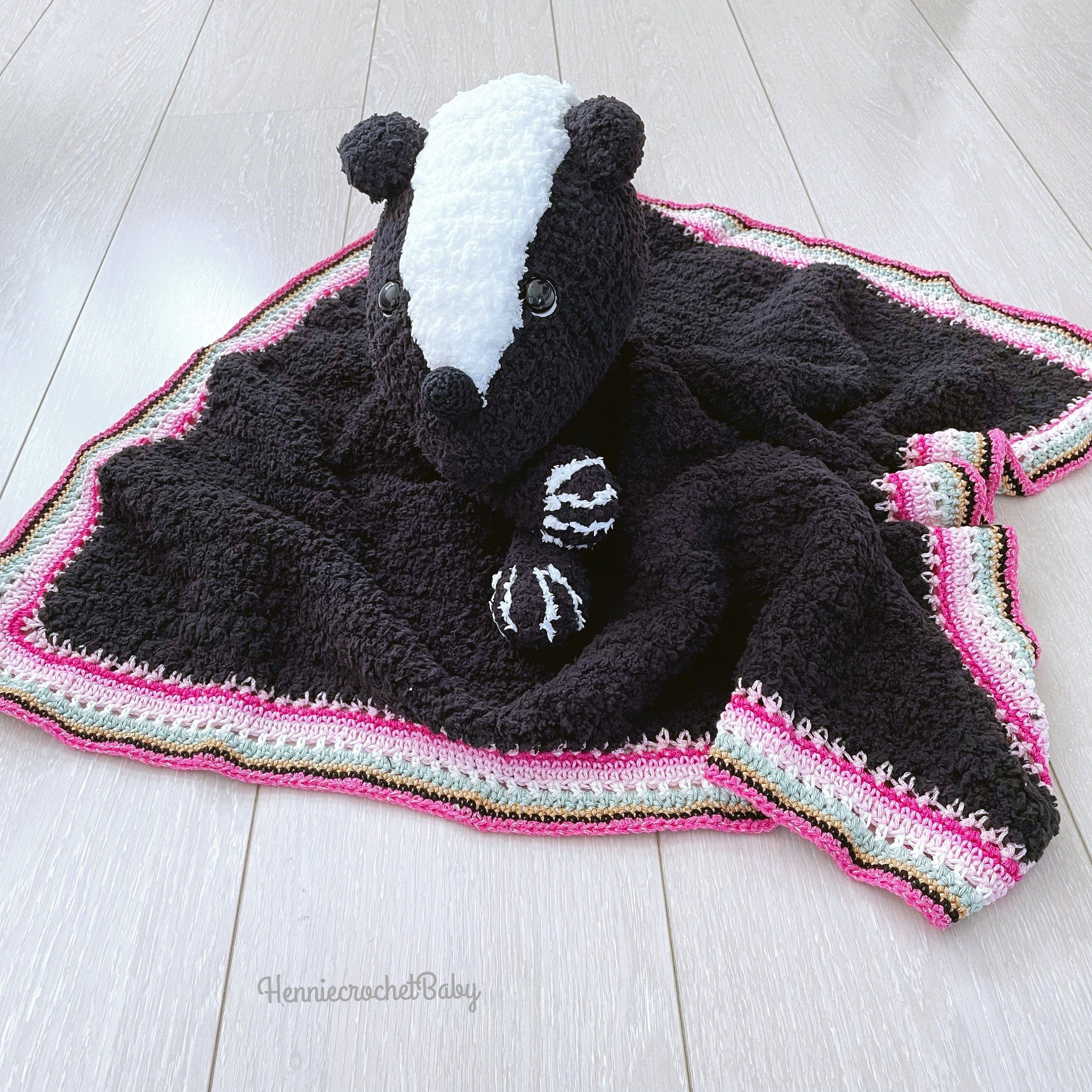 Cuddle Animals, Gift Children, Skunk, Cuddly Toy Crochet, Cuddly Toy ...
