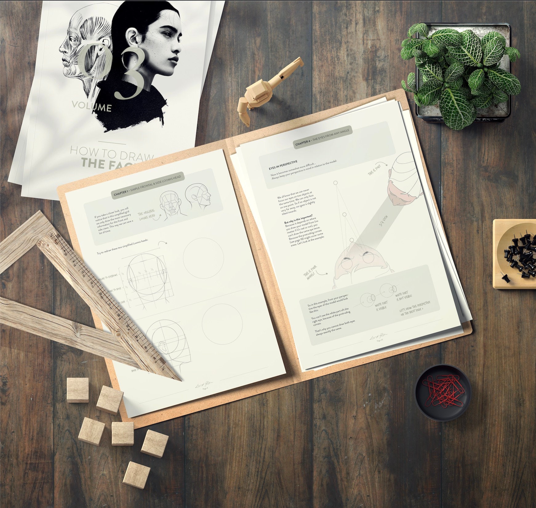 How to Draw the Face | E-workbook Vol. 03 - Etsy