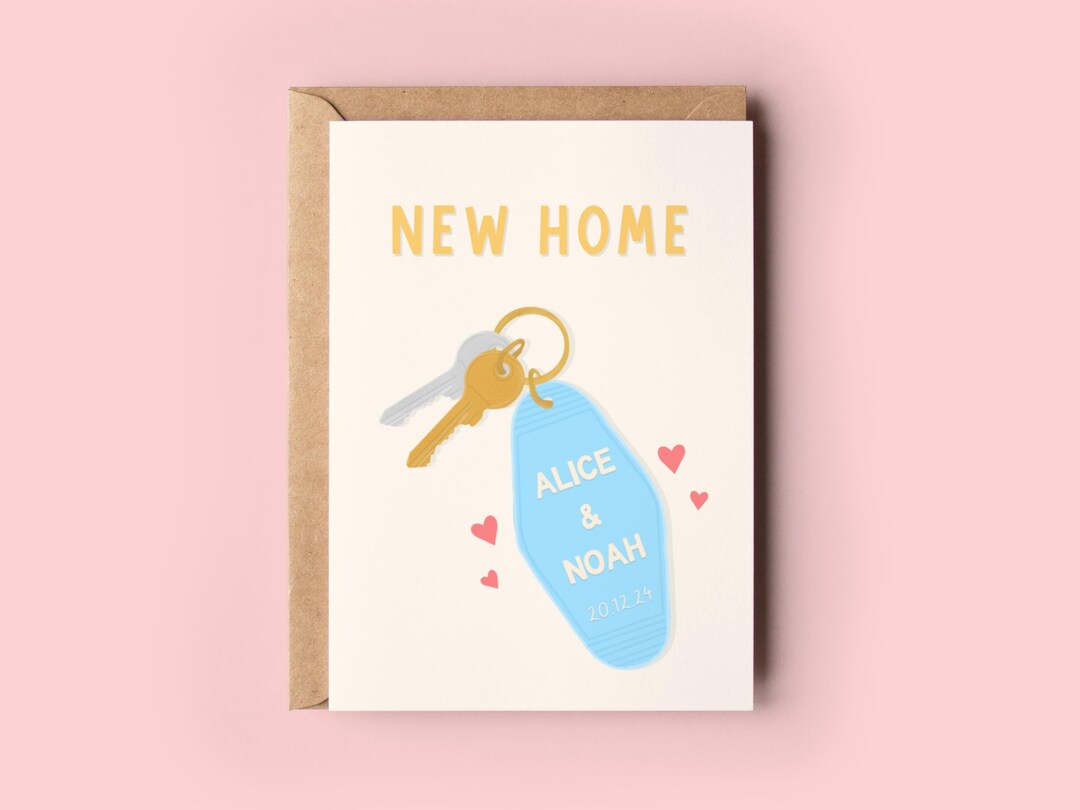 New Home Card, Personalised New Home Card, Happy Moving Day, Congrats ...