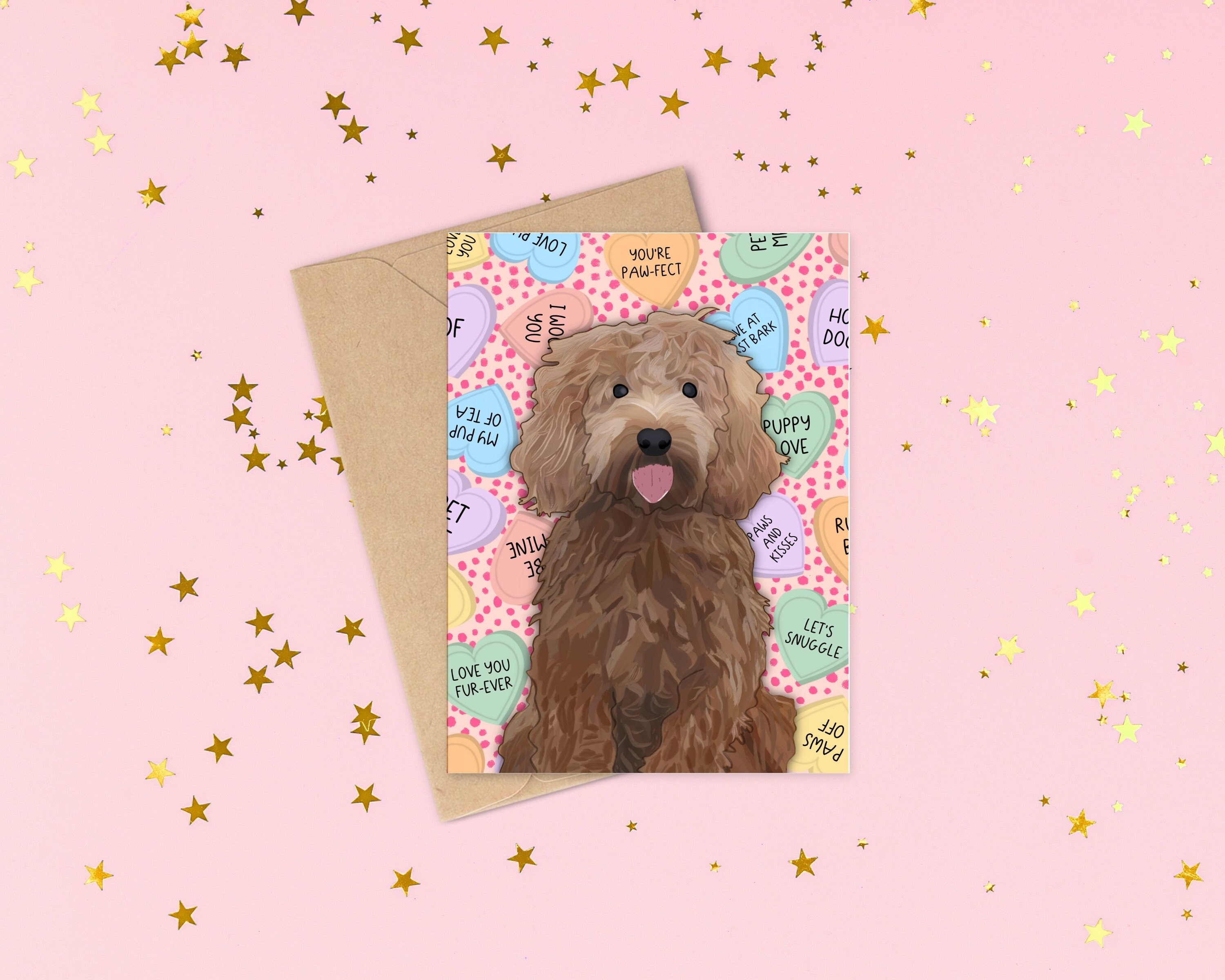 Cockapoo Heart Pun Dog Love Greeting Card - Etsy UK