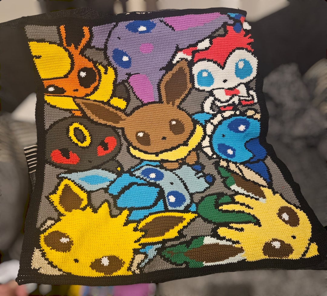 Pokemon Eevee Evolutions Blanket/throw - Etsy UK