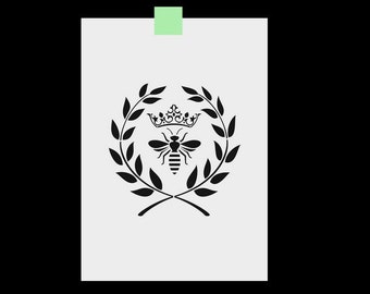 Queen bee stencil | Etsy