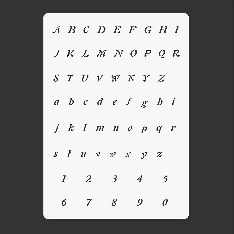 Alphabet Stencils - Etsy