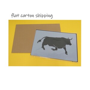 Bull Silhouette Stencil A4 Reusable - Etsy