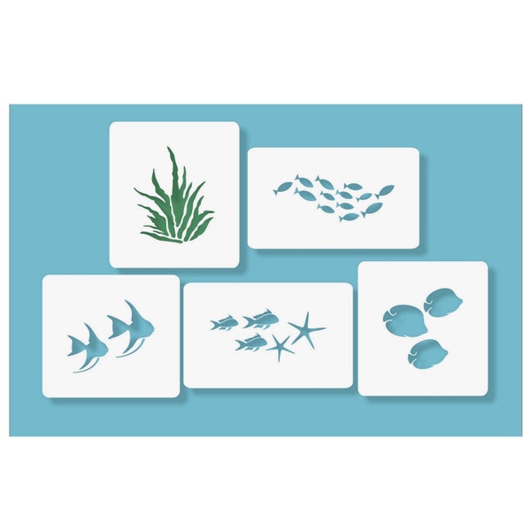 Sea Life Stencils - Etsy