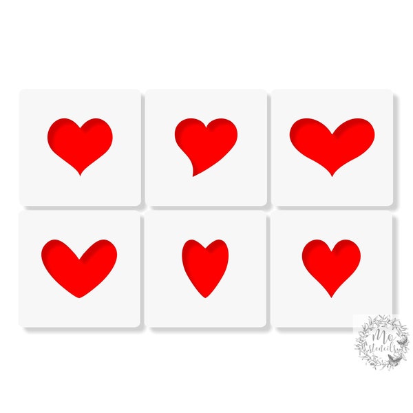 Heart Stencil - Etsy
