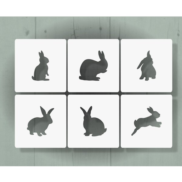 Rabbit Stencil - Etsy