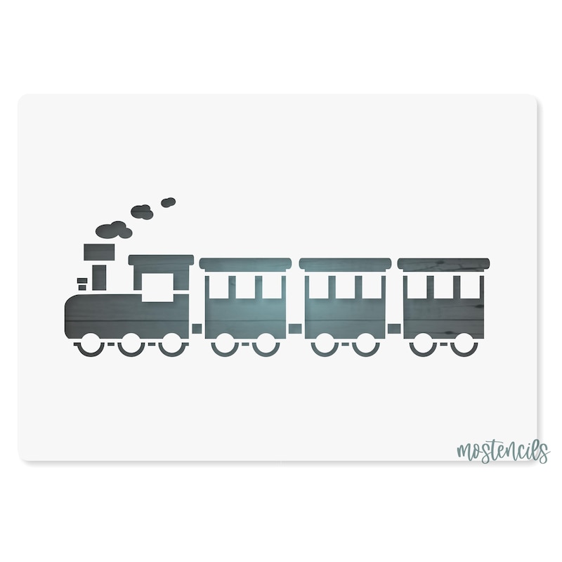 Train Stencil - Etsy