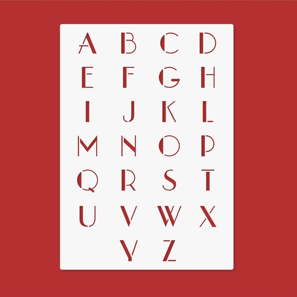 Reusable Alphabet Stencils - Etsy UK