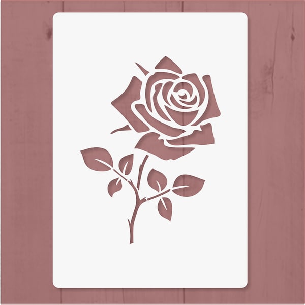 Rose Stencil - Etsy