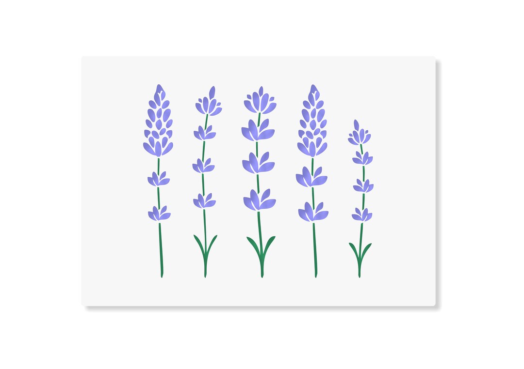 Lavender Stencil Reusable - Etsy