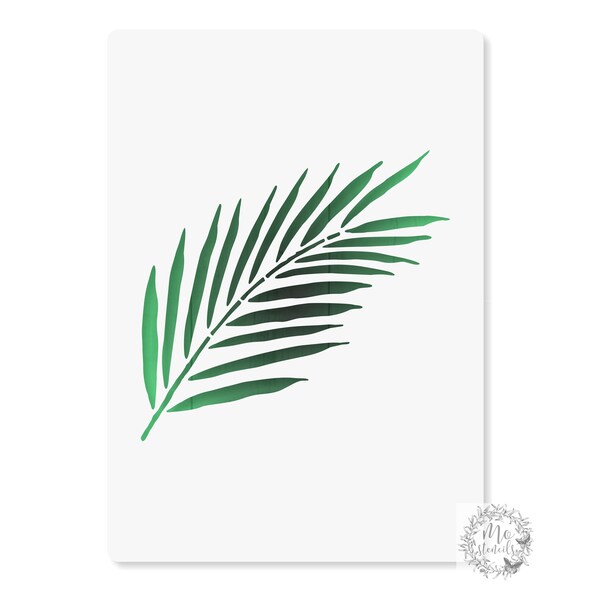 Palm Leaf Stencil - Etsy