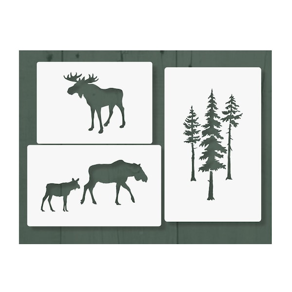 Moose Stencil - Etsy UK