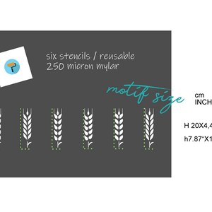 Grain Symbol Stencil 6pack Reusable - Etsy