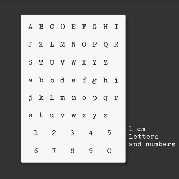Tiny Letter Stencils - Etsy