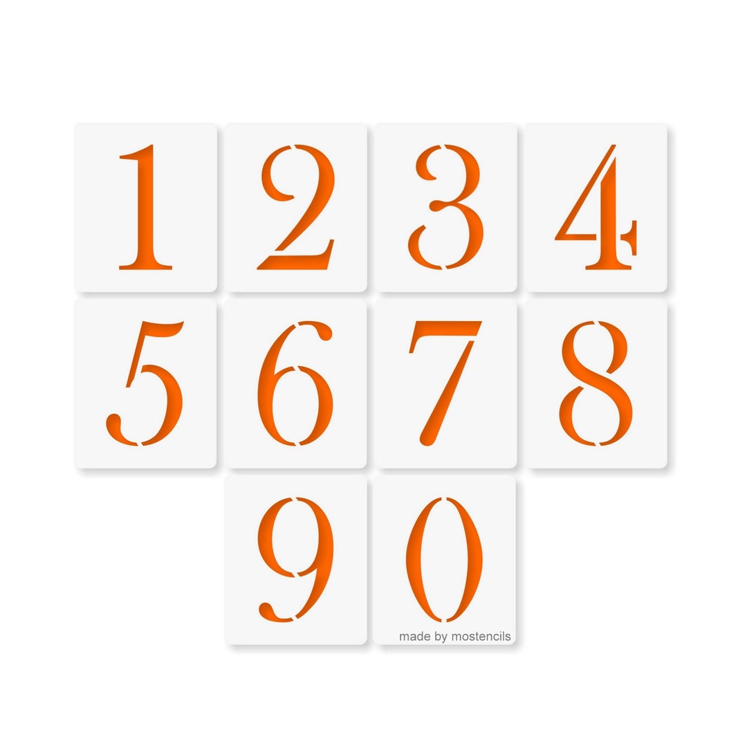 Number Stencils Individually 0 to 9 Reusable No28 - Etsy