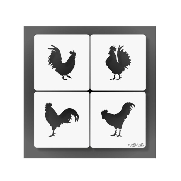 Rooster Stencil - Etsy