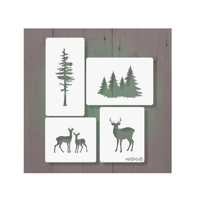Deer Stencils - Etsy