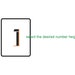 Number Stencils 10pack No.1007, Single Number Stencils, Reusable ...