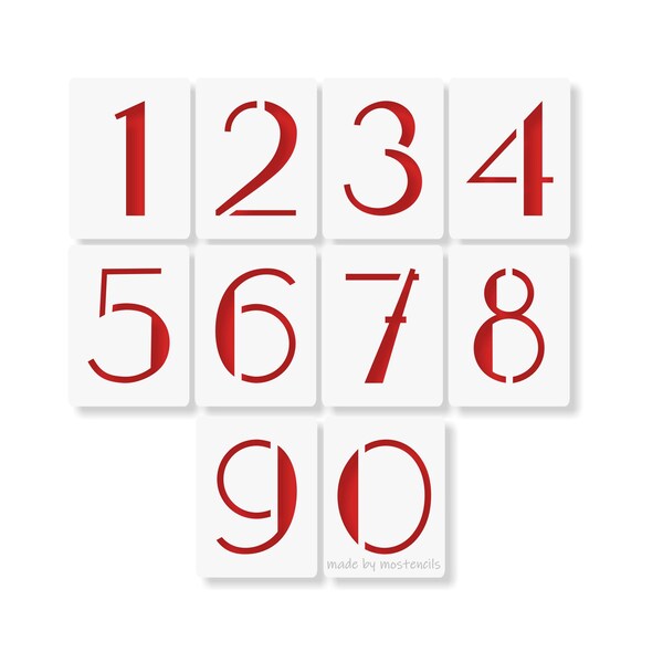 Table Number Stamps - Etsy