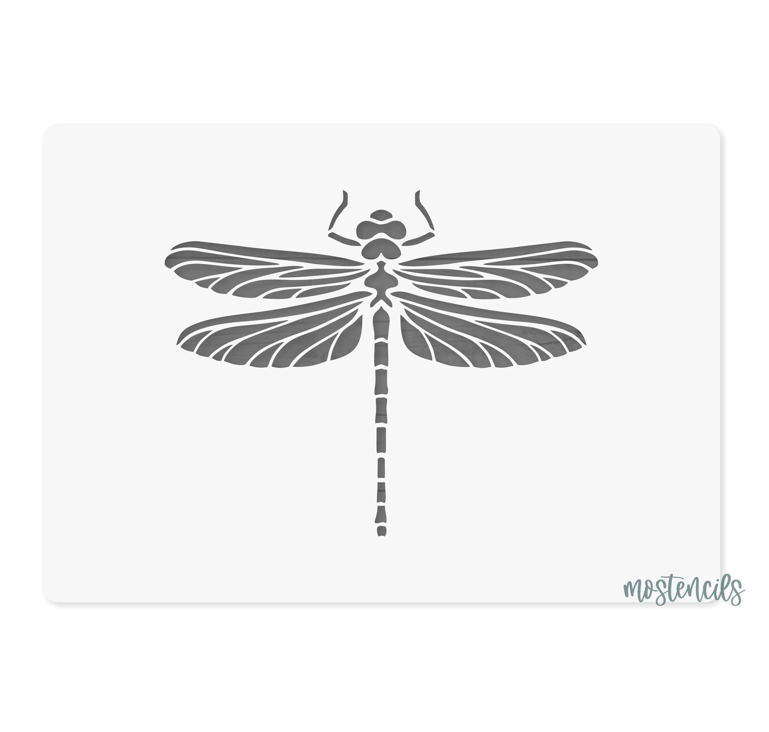 Printable Dragonfly Stencil