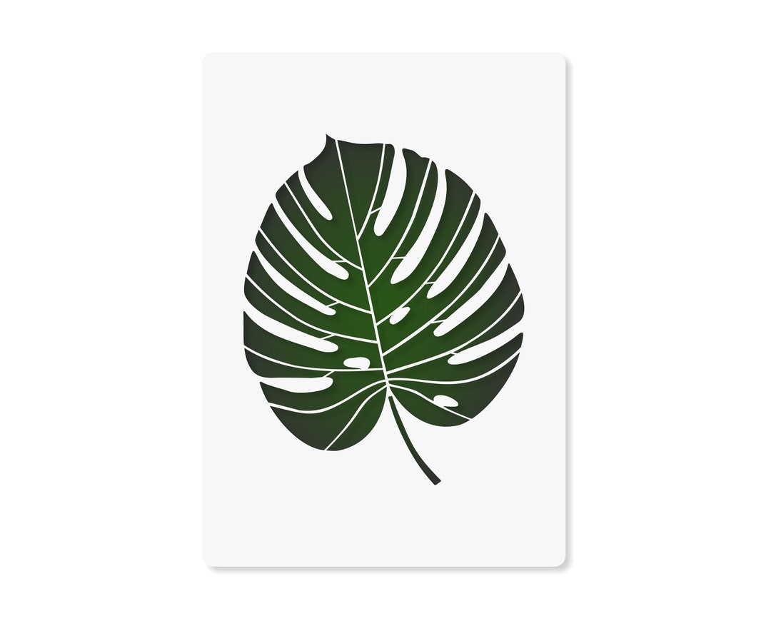 Monstera Leaf Stencil Reusable - Etsy