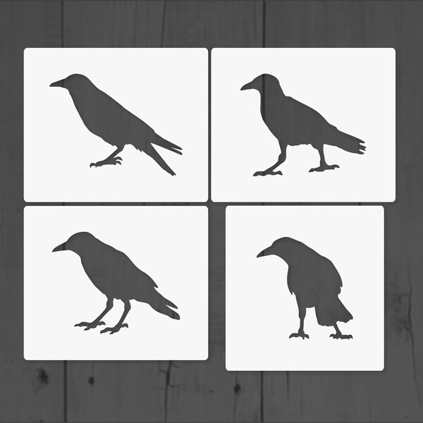 Crow Stencil - Etsy